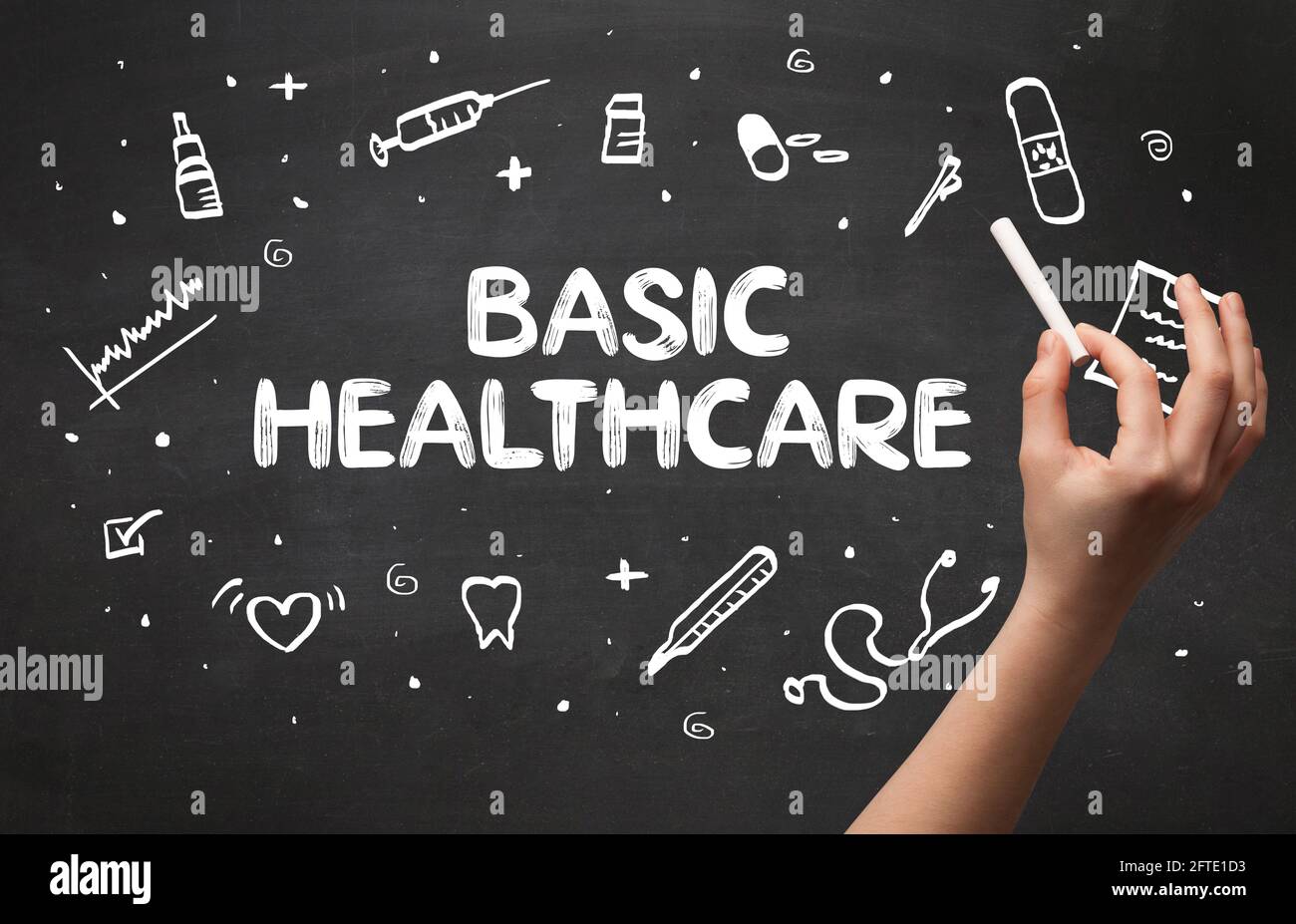 Hand drawing medical concept concept Stock Photo - Alamy