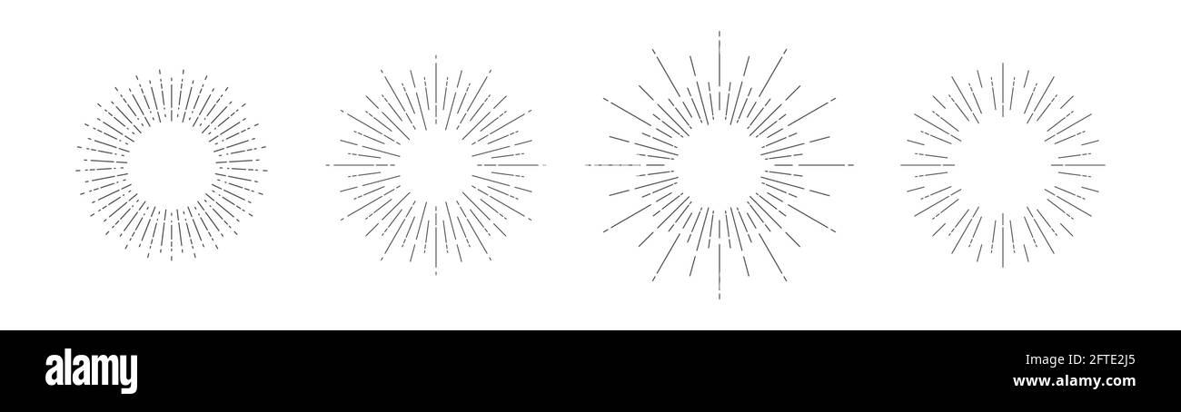 Light rays frames set. Shine burst background. radiant spark. Vector ...