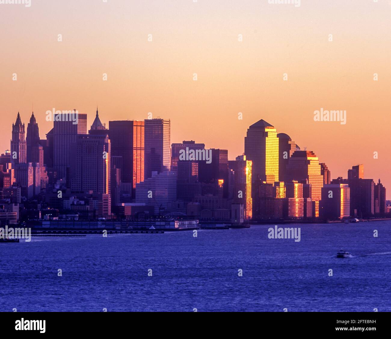2006 HISTORICAL DOWNTOWN SKYLINE MANHATTAN HUDSON RIVER NEW YORK CITY ...
