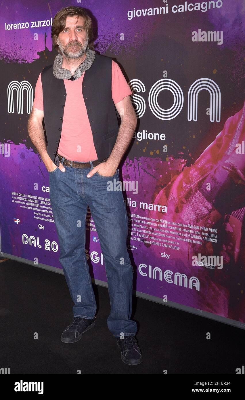 Rome, Italien. 20th May, 2021. The Italian actor Giovanni Calcagno ...