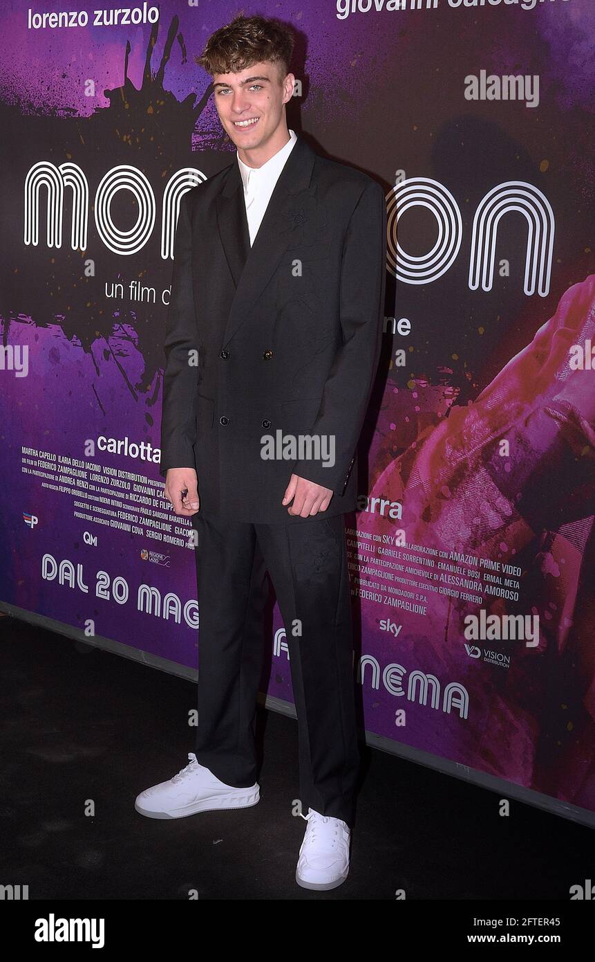 Rome, Italien. 20th May, 2021. the Italian actor Lorenzo Zurzolo attend ...