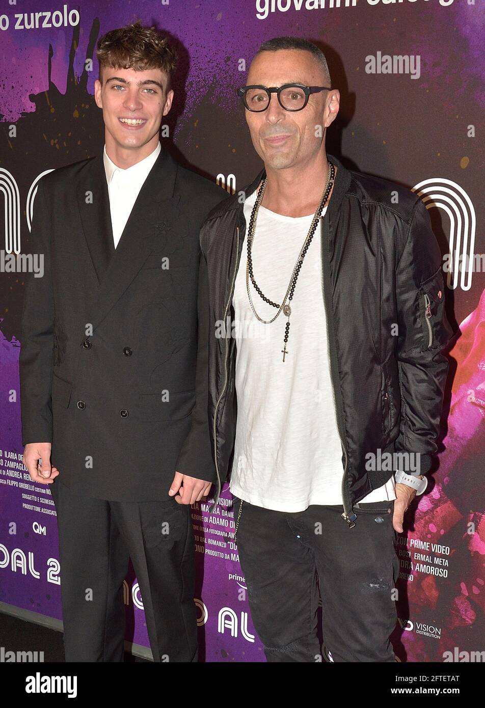 Rome, Italien. 20th May, 2021. The Italian singer Alex Britti with the ...