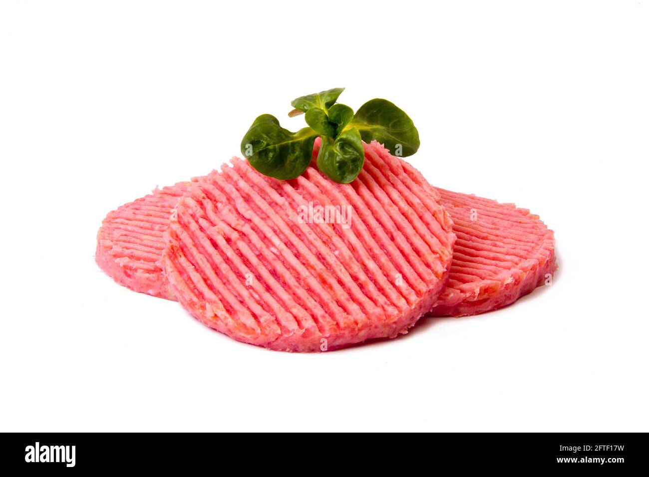 hamburger meat isolated on white background Stock Photo - Alamy