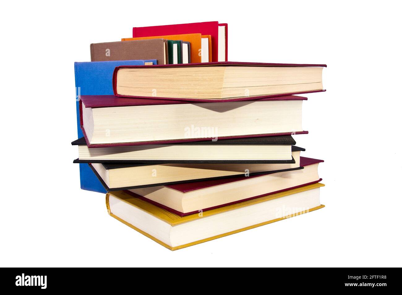 books isolated on white background Stock Photo - Alamy