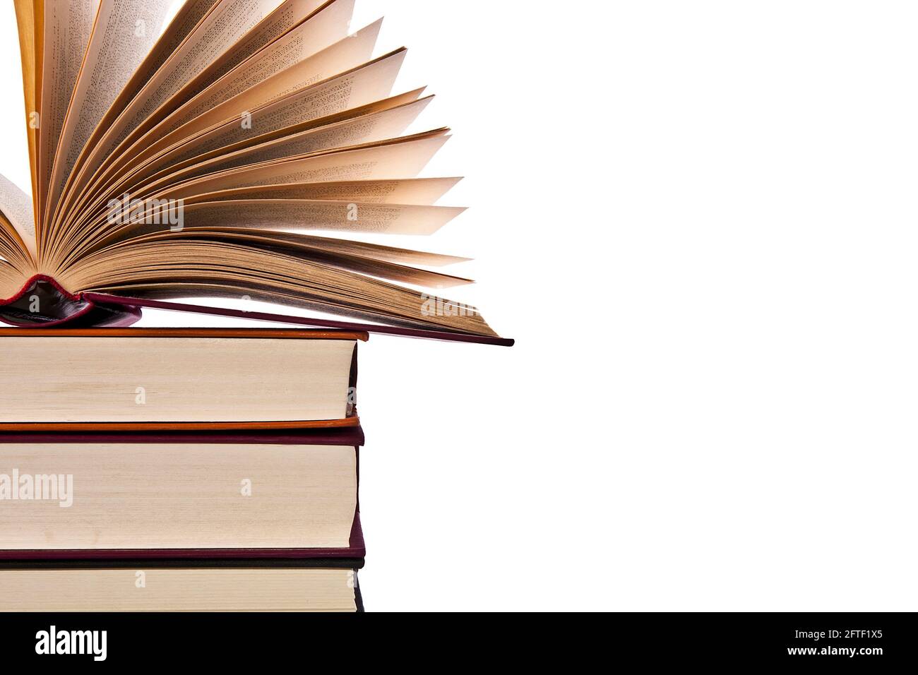 books isolated on white background Stock Photo - Alamy