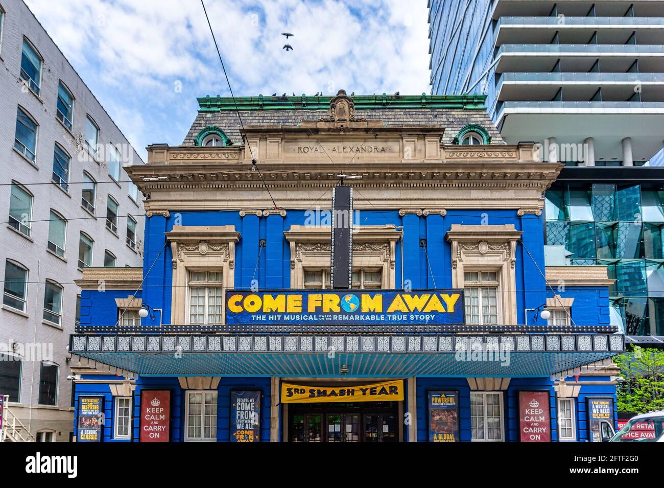 The Royal Alexandra Theatre exterior view. The building has the Ontario ...