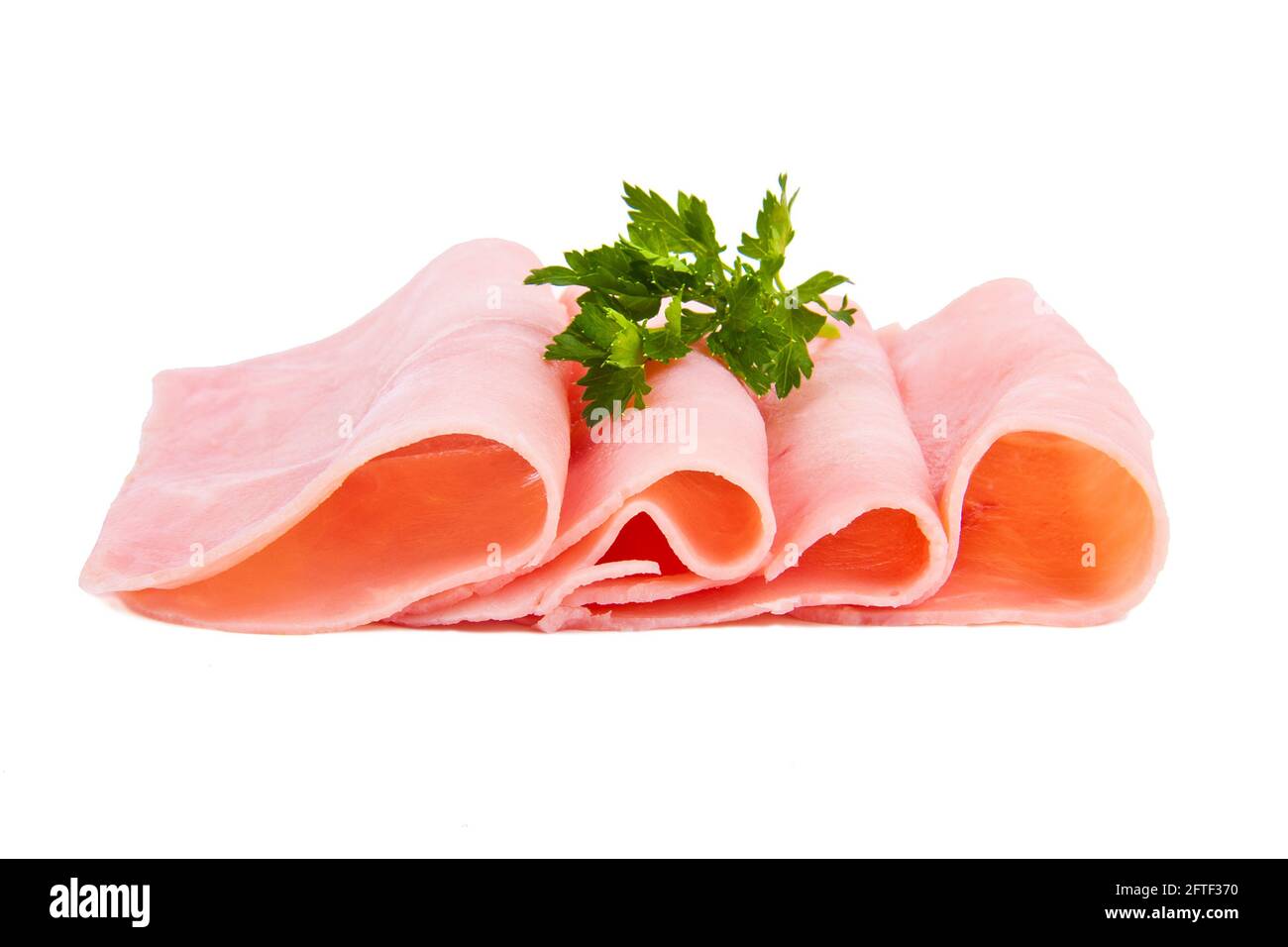 ham isolated on white background Stock Photo - Alamy