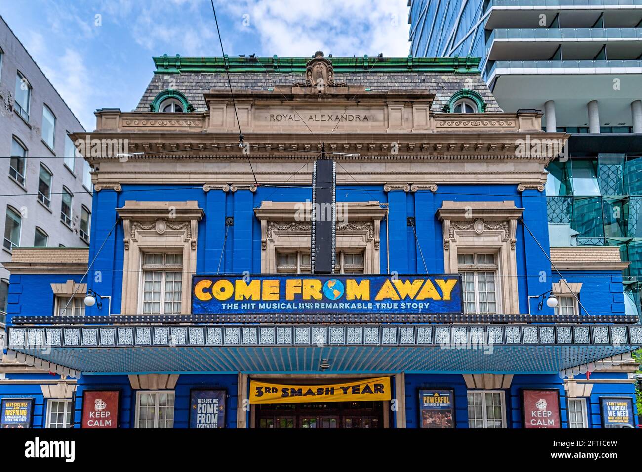The Royal Alexandra Theatre exterior view. The building has the Ontario ...