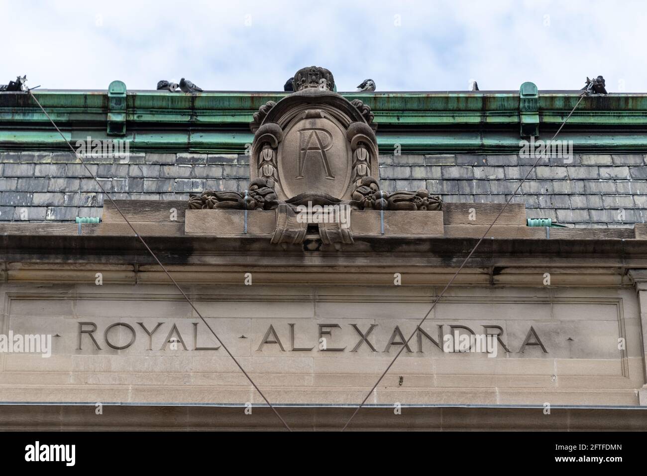 The Royal Alexandra Theatre exterior view. The building has the Ontario ...