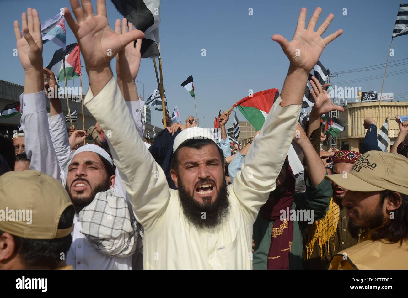 Peshawar, Pakistan. 21st May, 2021. Jamiat Ulema-e-Islam chief Maulana ...
