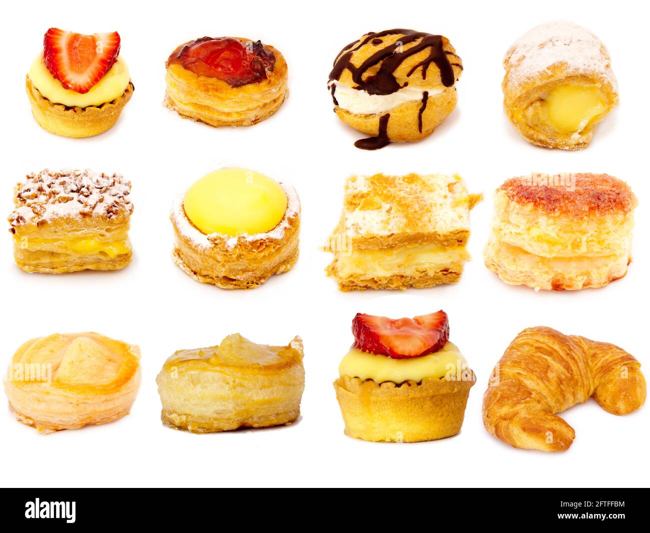 pastry isolated on white background Stock Photo - Alamy