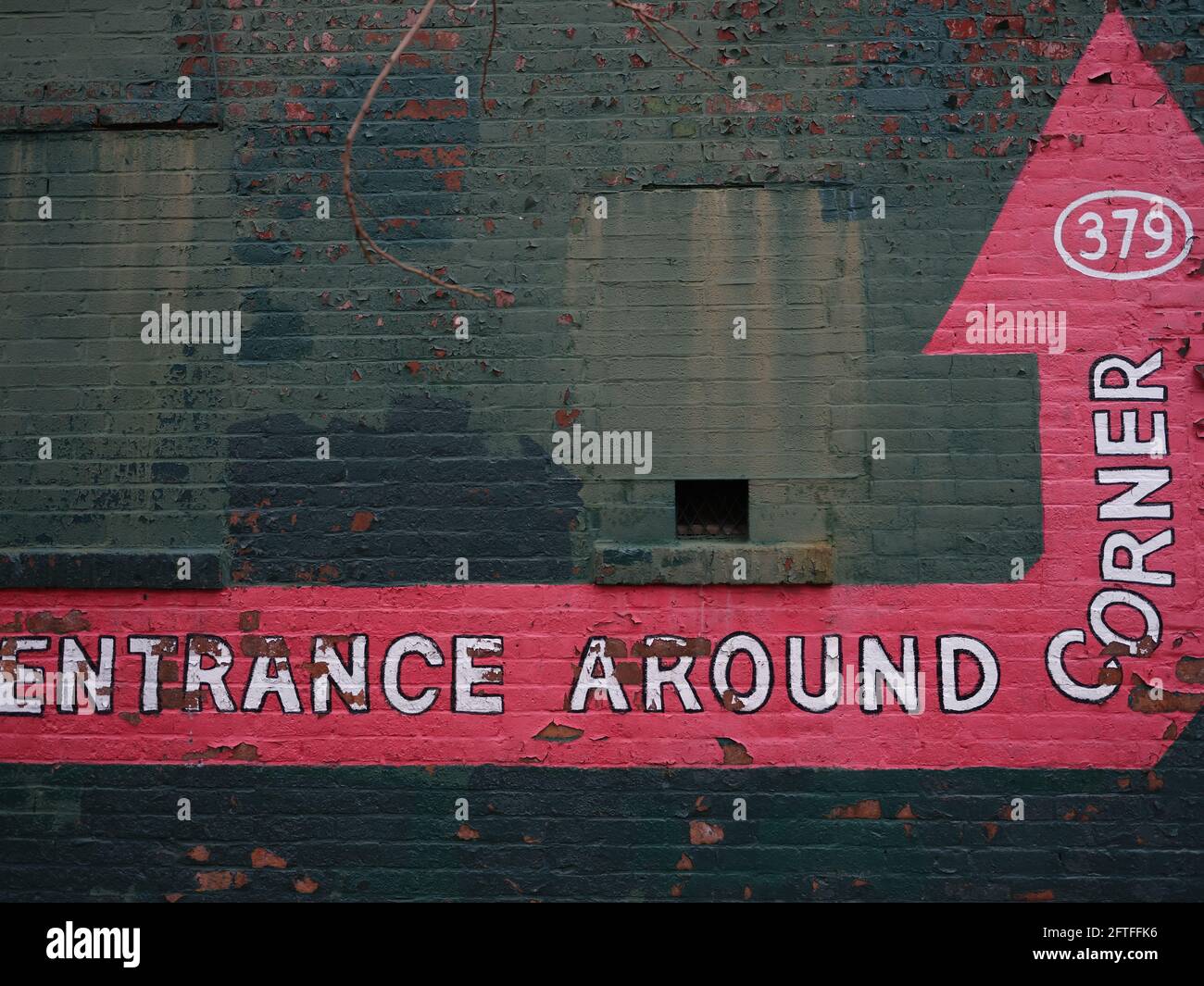 Textured wall, Entrance around corner Stock Photo - Alamy