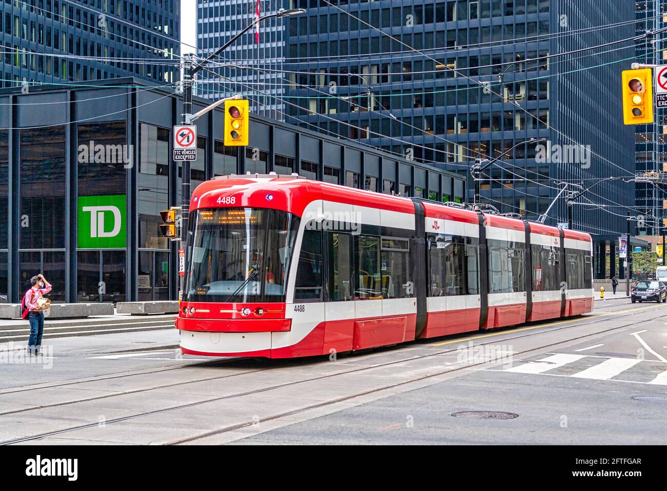 Bombardier Tramway or Streetcar, Toronto, Canada Stock Photo - Alamy