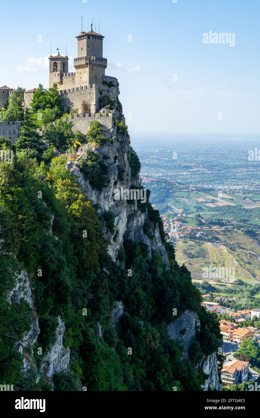 Rocca della Guaita, castle in San Marino republic, Italy Stock Photo ...