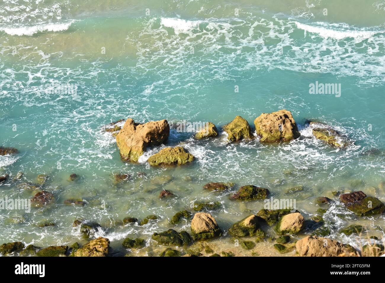 Mediterranean rocky Seashore Stock Photo - Alamy