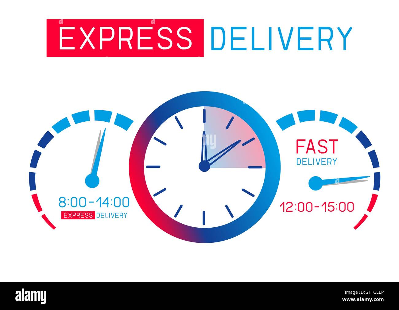 fast delivery infographics speedometer Stock Vector Image & Art - Alamy
