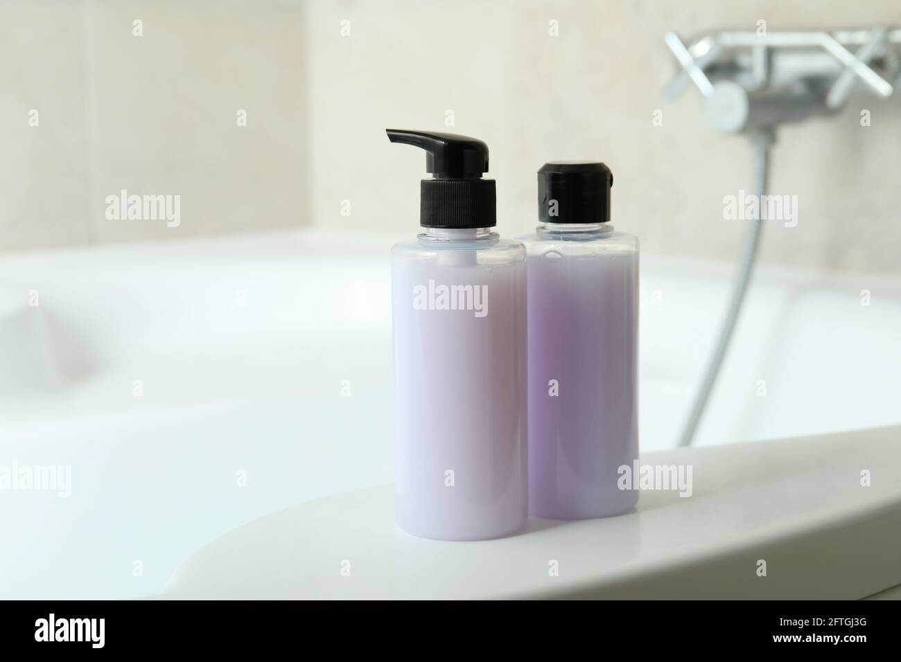 Bottles shower gel on hi-res stock photography and images - Alamy