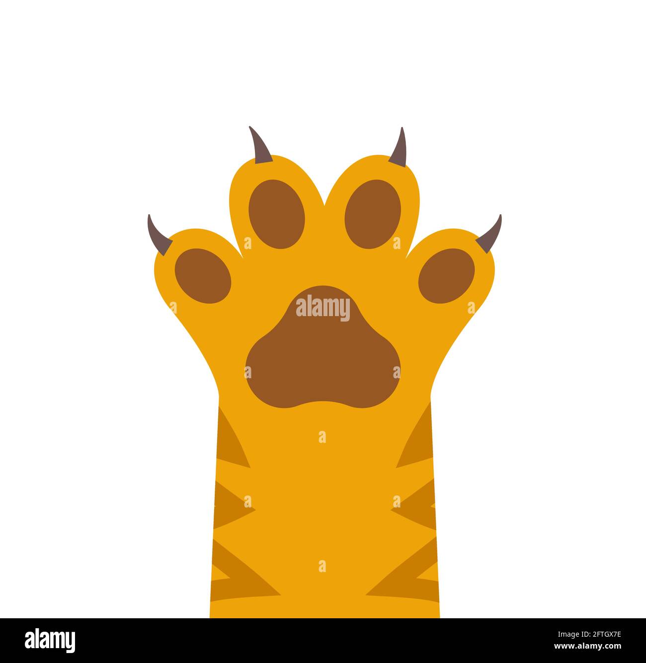 Cat or dog paw print vector logo icon. Animal cat pet foot symbol Stock ...