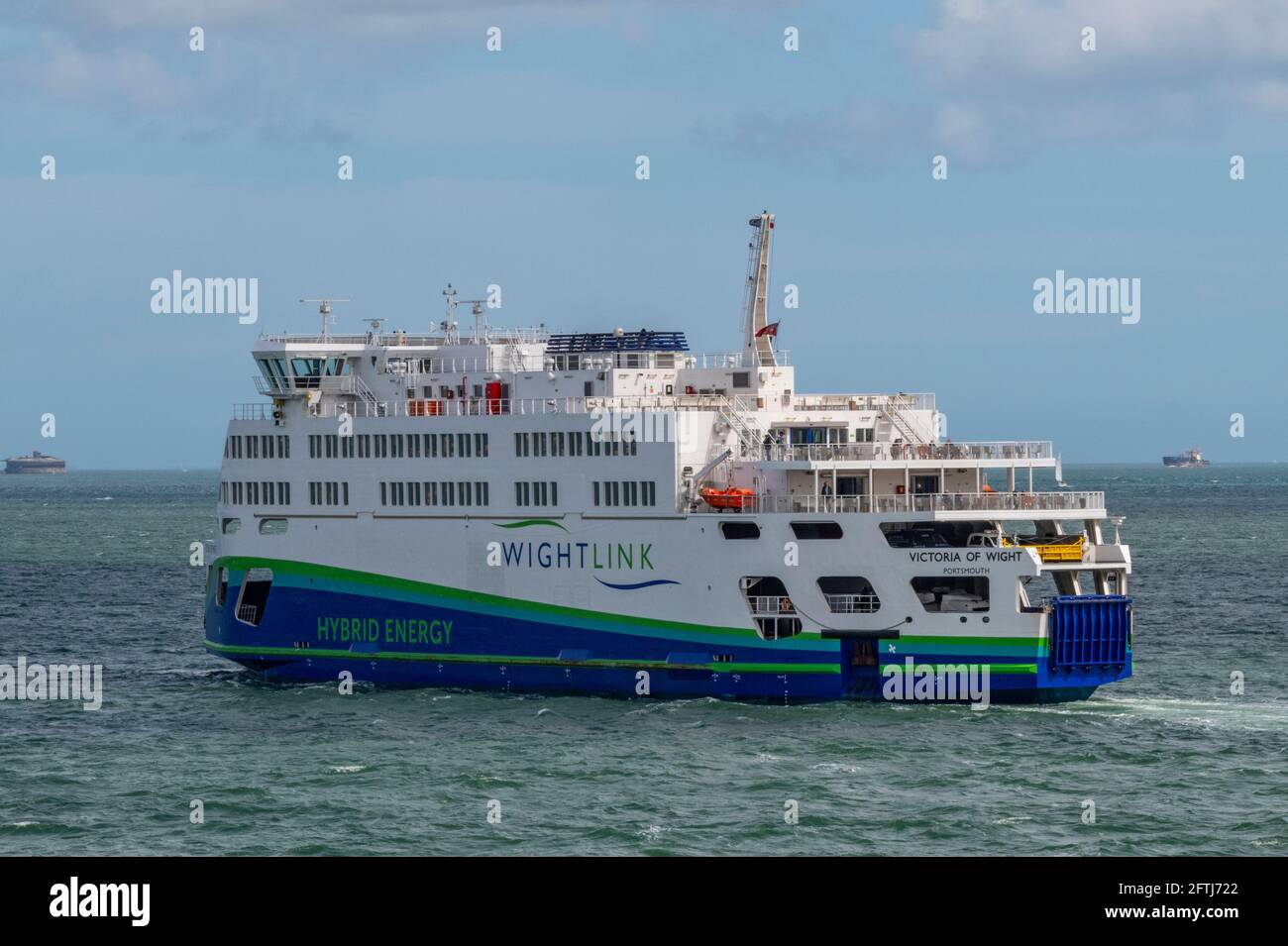 the isle of wight wightlink car ferry from portsmouth to fishbourne on ...