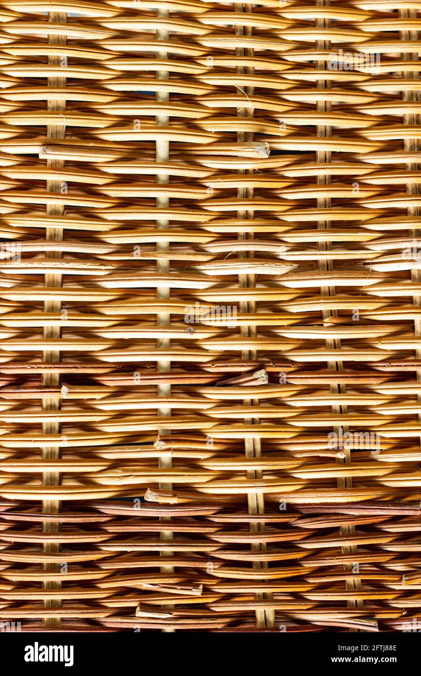 Rattan textured background; full frame Stock Photo - Alamy