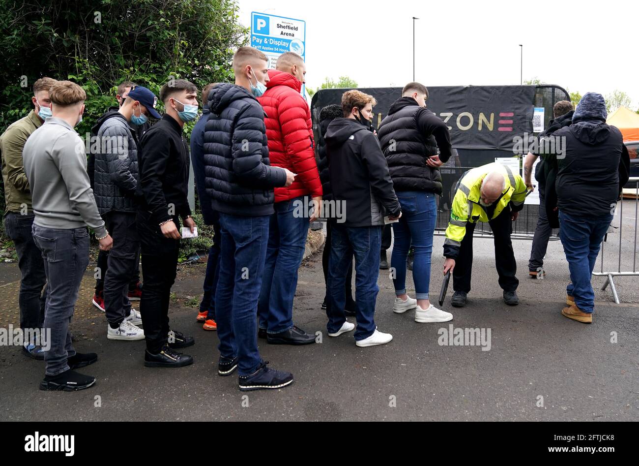 Boxing fans question to get in to the Boxing event at the FlyDSA Arena ...