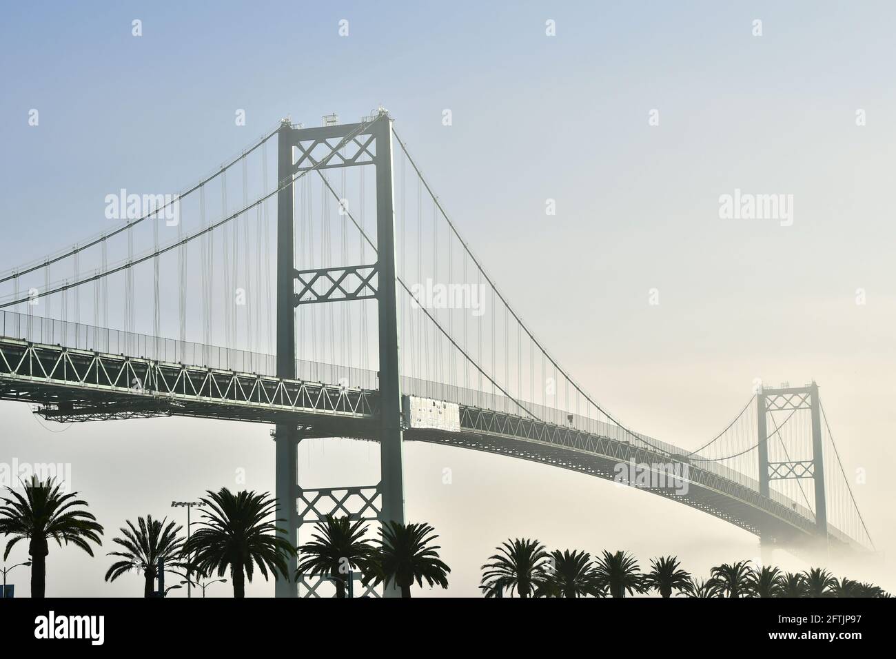 Vincent Thomas Bridge Long Beach California USA Stock Photo - Alamy