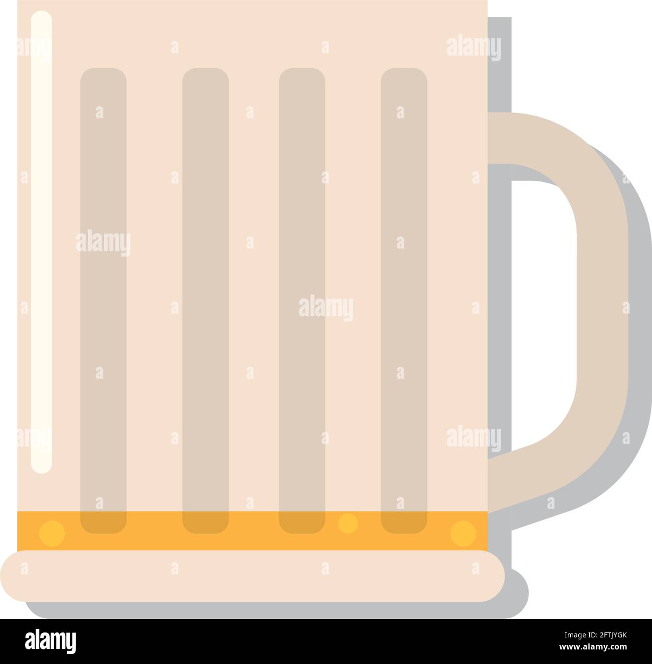 Isolated empty beer glass icon Vector illustration Stock Vector Image ...