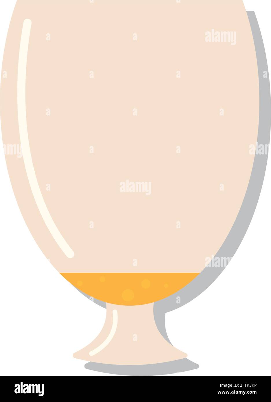 Isolated empty beer glass icon Vector illustration Stock Vector Image ...