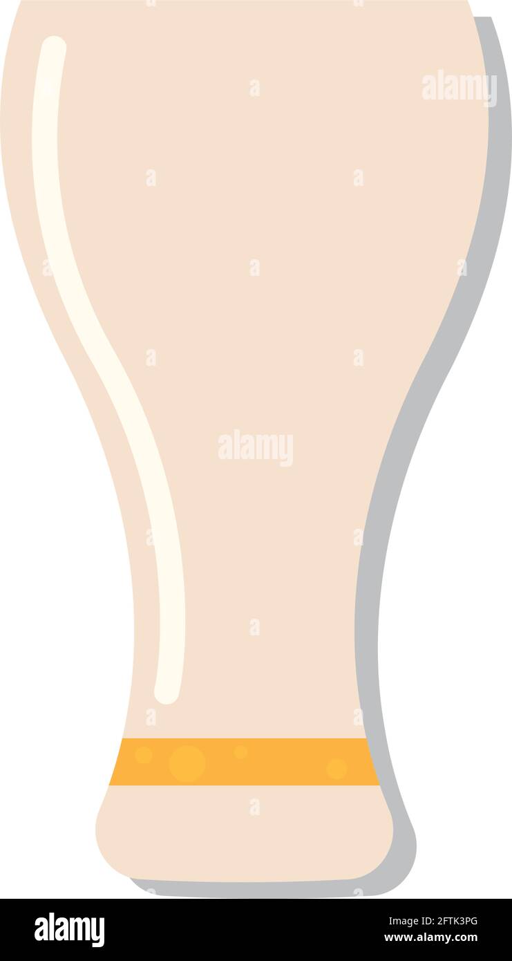 Isolated empty beer glass icon Vector illustration Stock Vector Image ...