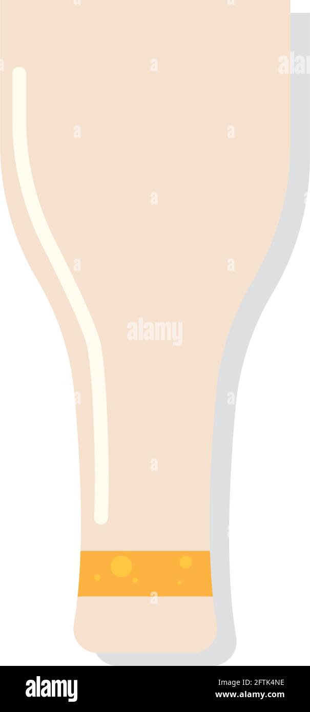 Isolated empty beer glass icon Vector illustration Stock Vector Image ...