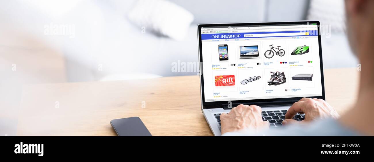 Shopping in digital age hi-res stock photography and images - Alamy