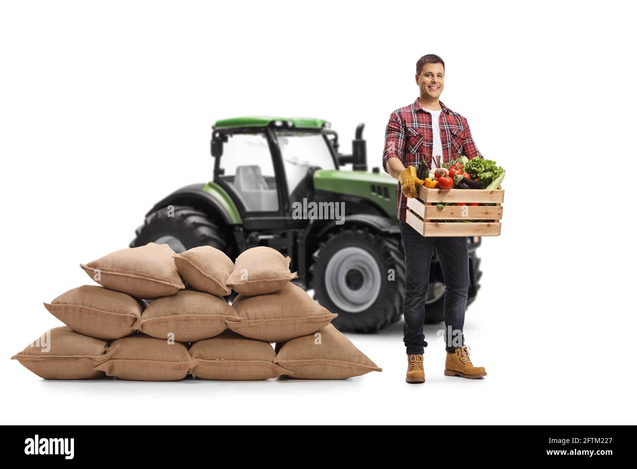 Farmer posing with tractor hi-res stock photography and images - Alamy