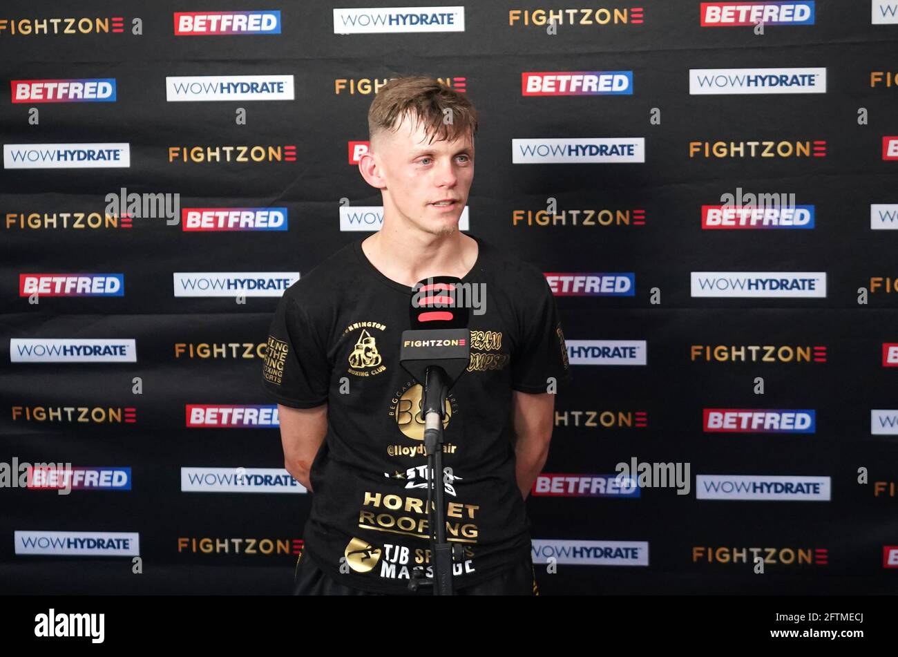 Bradley Thompson is interviewed after beating Steven Maguire in their ...