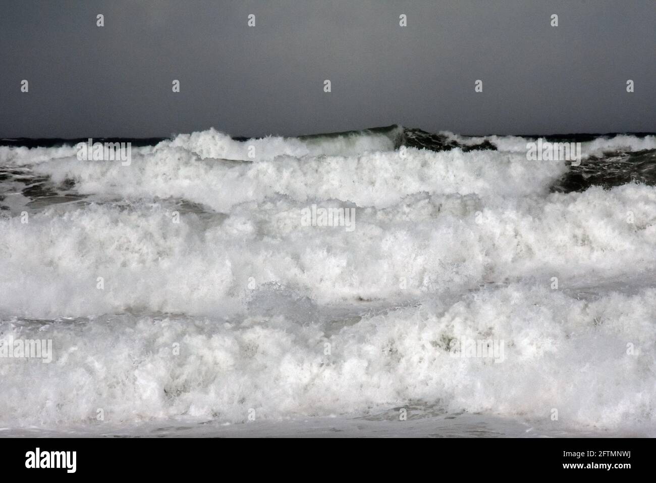 Winter storm waves Stock Photo - Alamy
