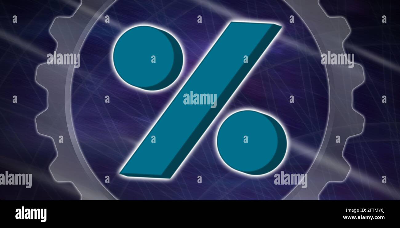 Illustration of a percent concept Stock Photo - Alamy