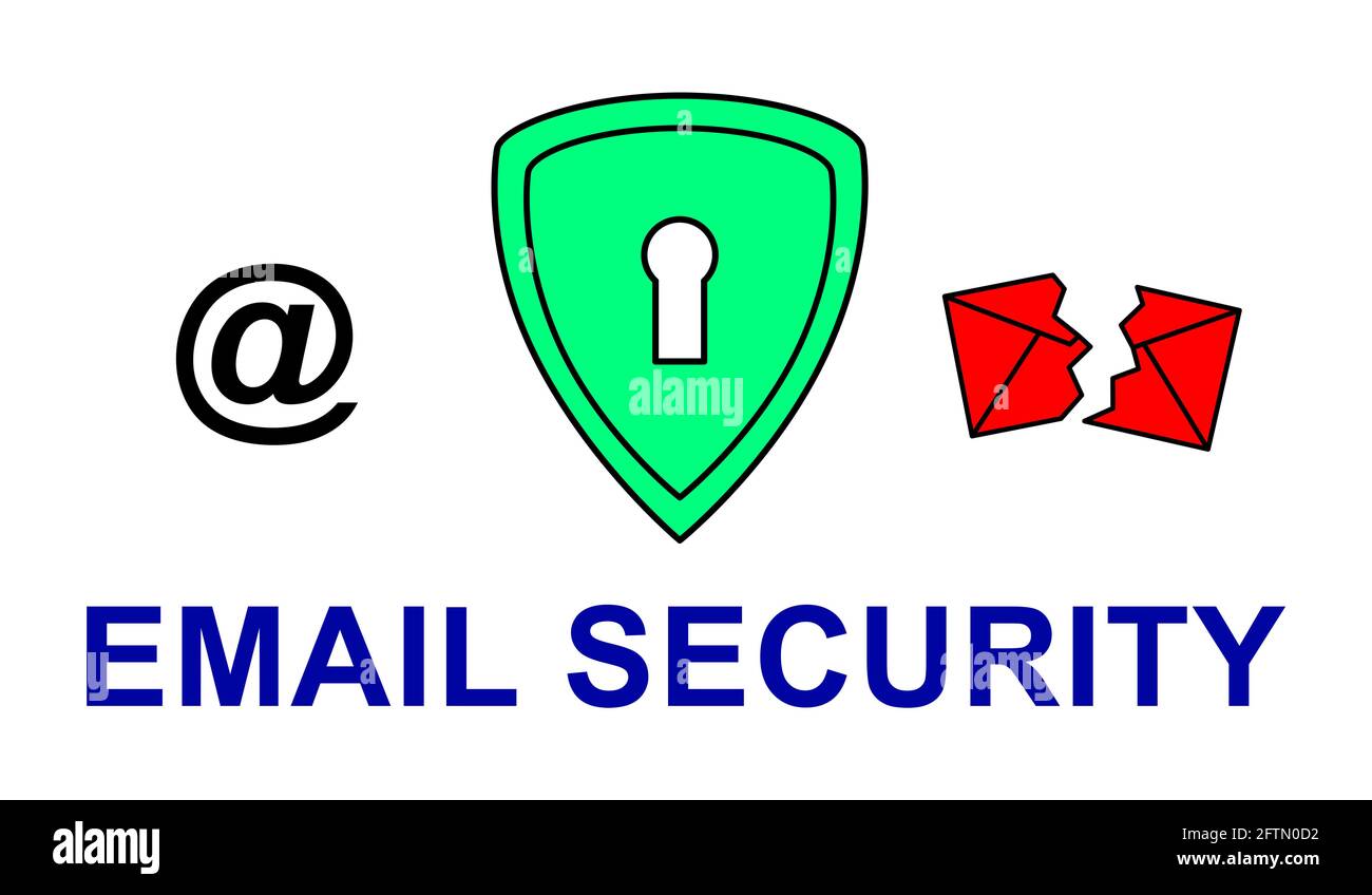 Illustration of an email security concept Stock Photo - Alamy