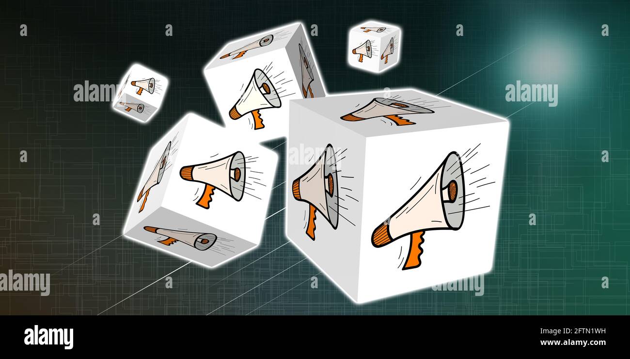 Illustration of a communication concept Stock Photo - Alamy