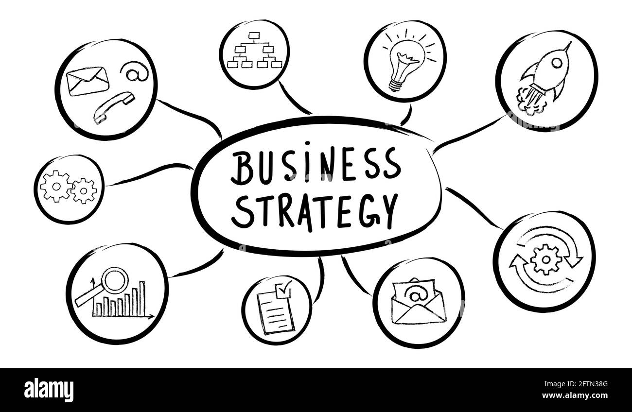 Illustration of a business strategy concept Stock Photo - Alamy