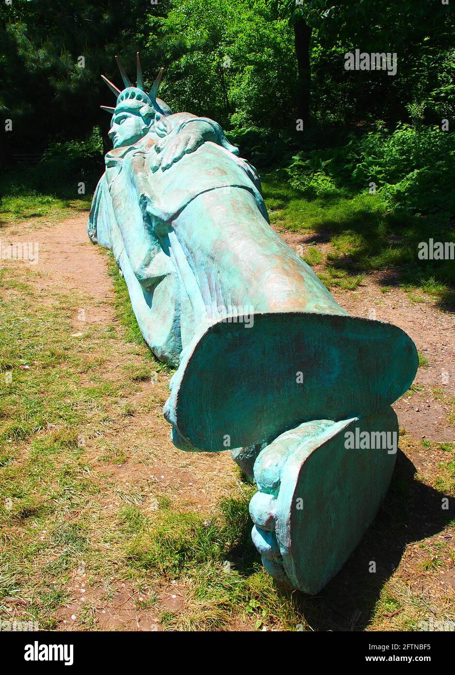 New York, New York, USA. 21st May, 2021. Artist Zaq Landsberg's sculpture entitled ''Reclining ...