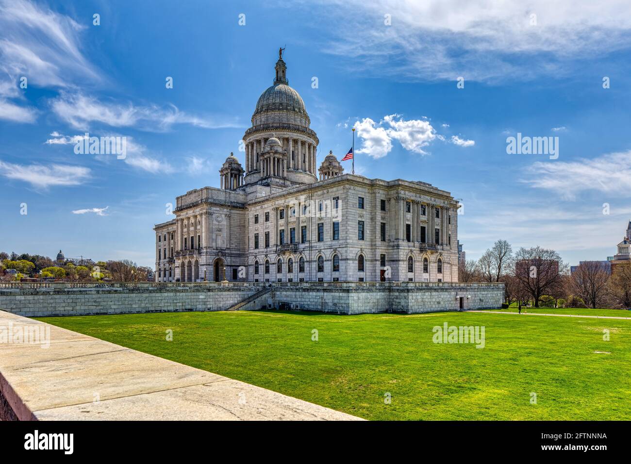 Rhode Island State House - view from northwest Stock Photo - Alamy