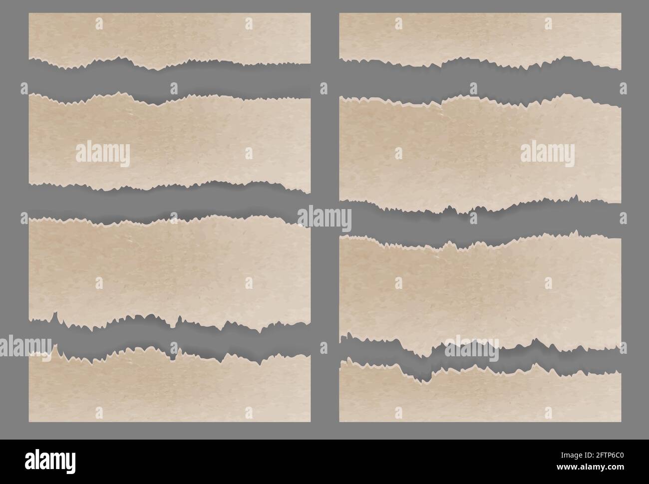 Ripped cardboard packaging Stock Vector Images - Alamy