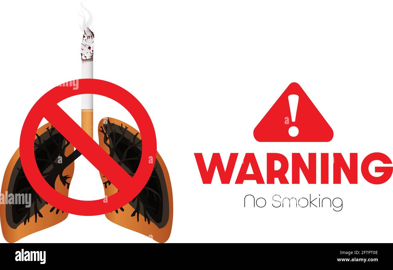 Concept of Warning No smoking Stock Vector Image & Art - Alamy
