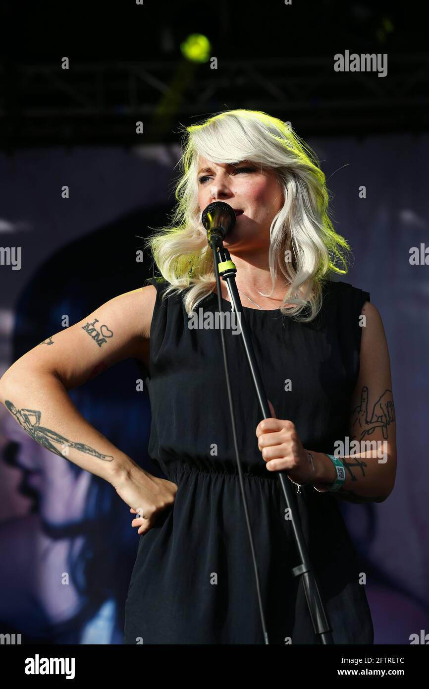 Maja Ivarsson In The Sounds During A Concert At Bråvalla Festival Norrköping Sweden Stock