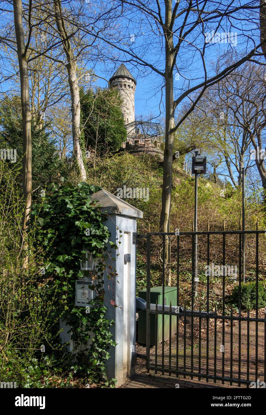 Alsterschlösschen-neo-Gothic castle Burg Henneberg, built 1884-1887 by ...
