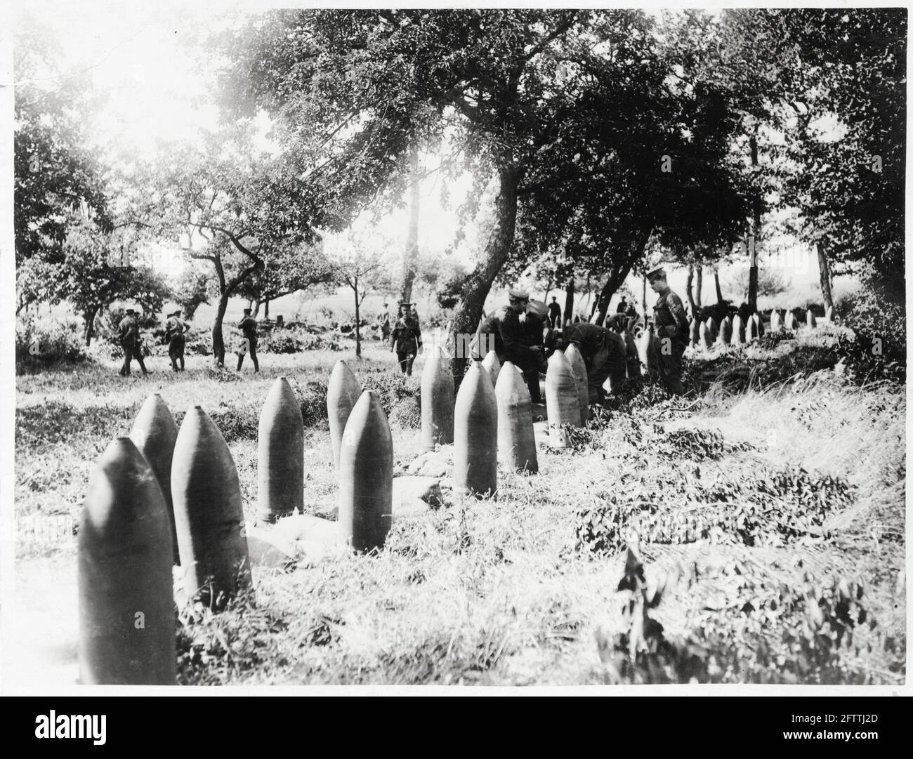 World War One, WWI, Western Front - Some big shells ready, France Stock ...