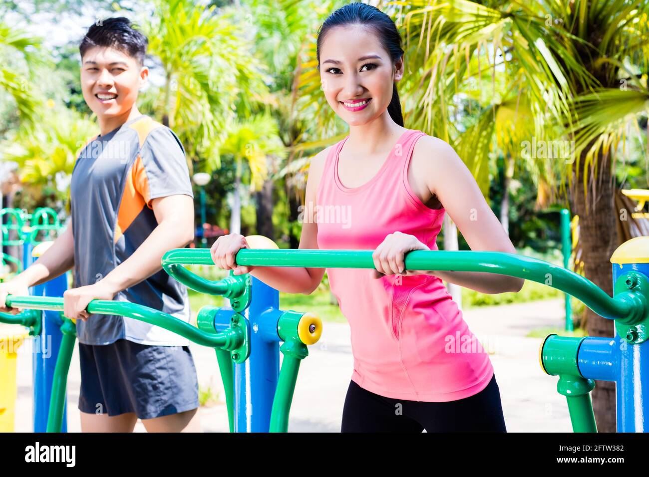 Chinese outdoor exercise gym in china hi-res stock photography and ...