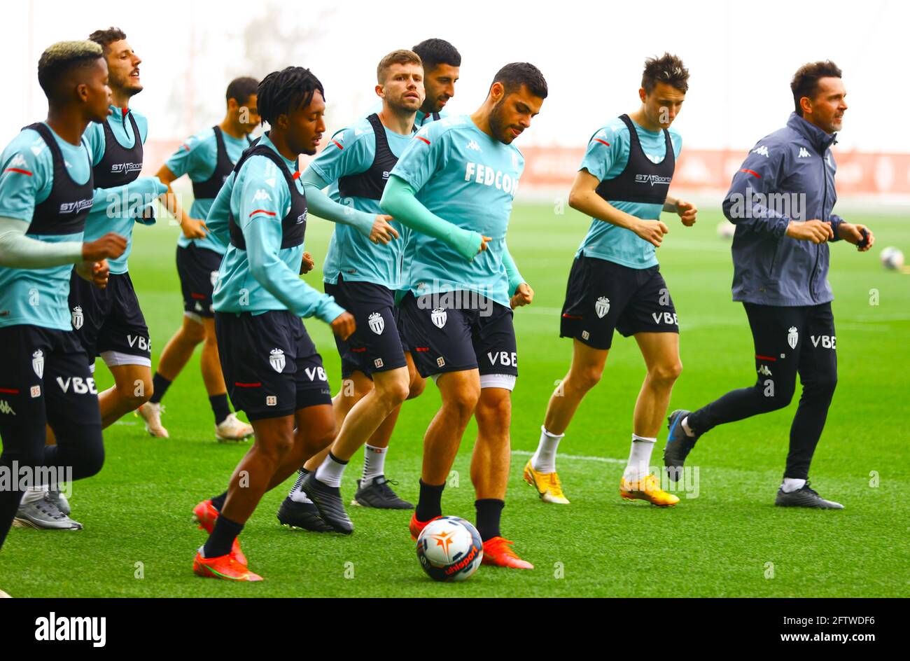 La Turbie, France - May 21, 2021: AS Monaco vs. RC Lens Training ...