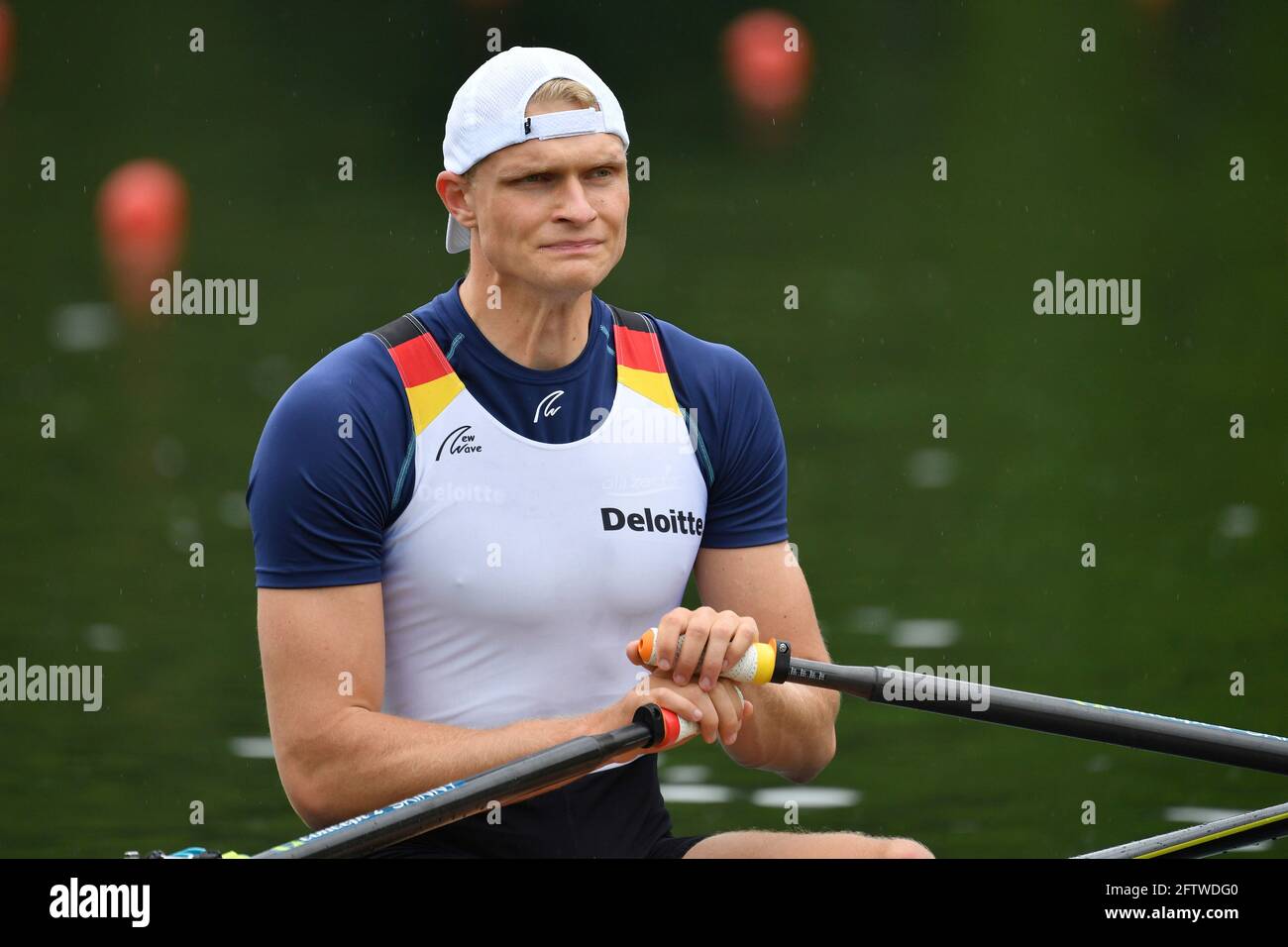 Lucerne, Schweiz. 21st May, 2021. Oliver ZEIDLER (GER), M1x, Maenner ...