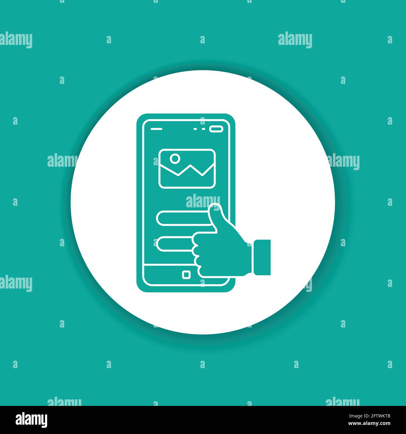 User experience color glyph icon. Pictogram for web page, mobile app ...