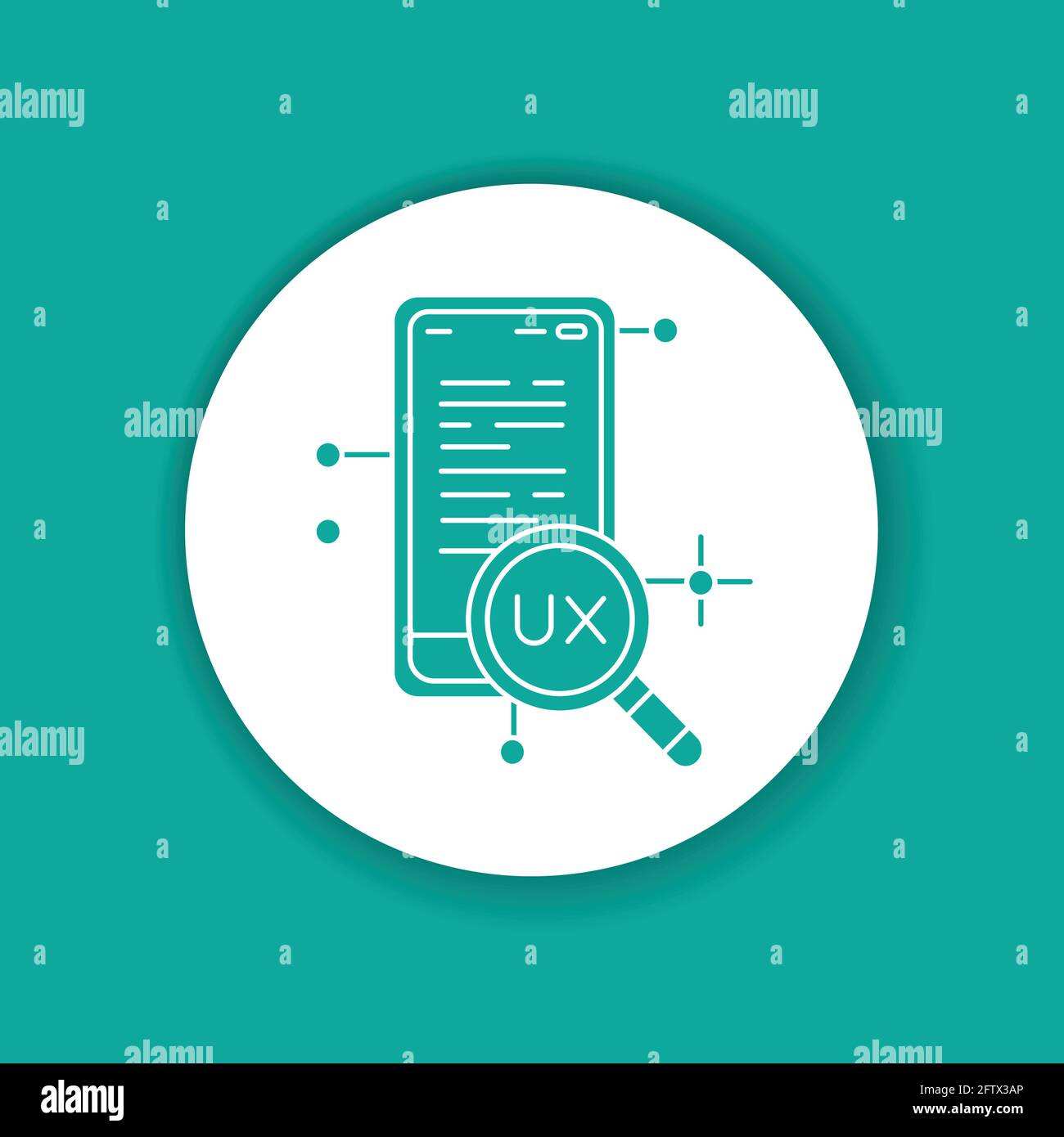 UX research black glyph icon. Systematic investigation. Editable stroke ...
